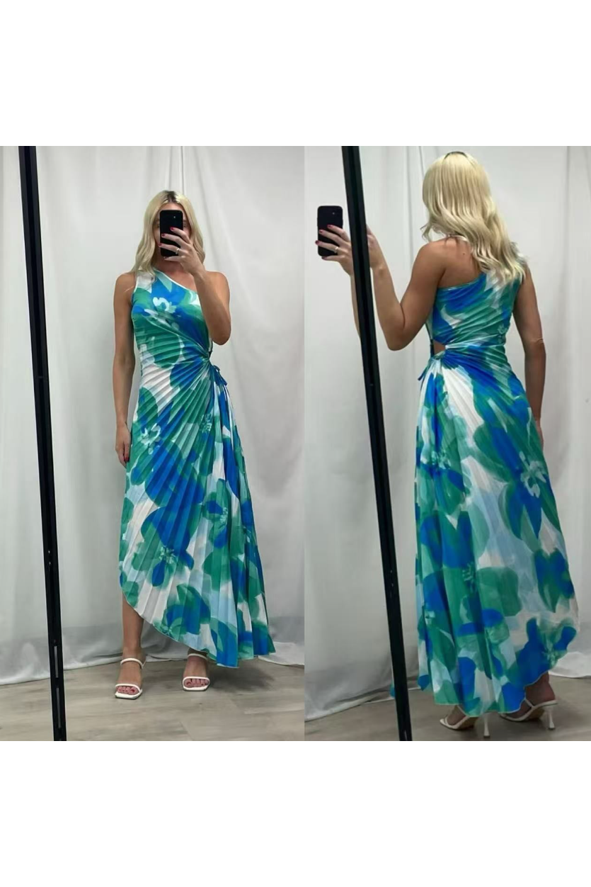 Isobel Dress Blue/Green – Harper & Co Boutique