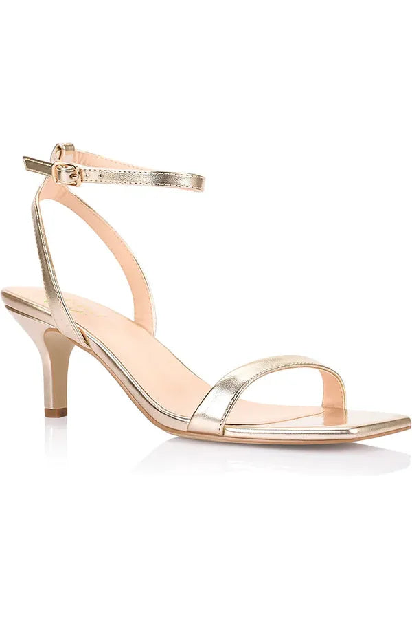 Tally Kitten Heel Champagne – Harper & Co Boutique